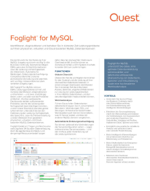 Leistungsüberwachungs- und Tuning-Tool Foglight for MySQL