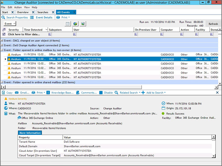 Exchange Auditing Software | Change Auditor for Exchange