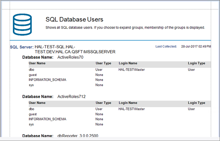 SQL Server Auditing and Reporting