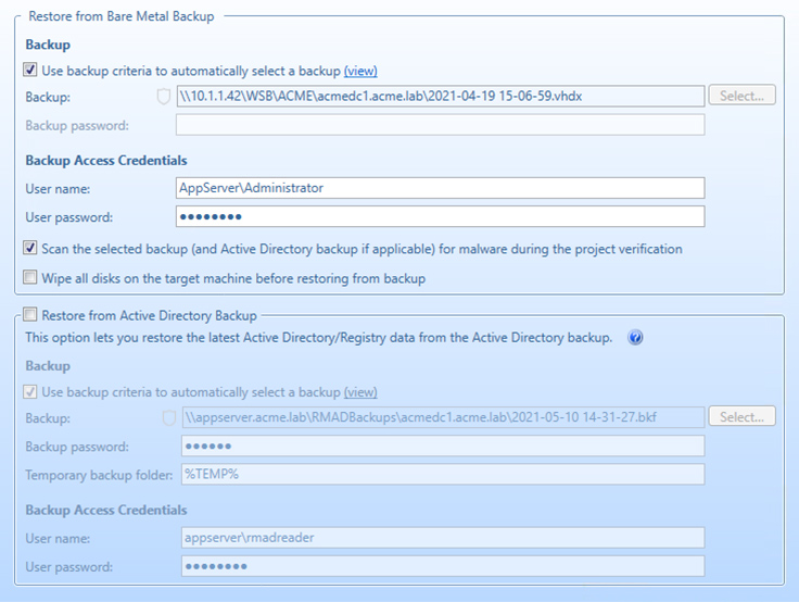 Active Directory Disaster Recovery Recovery Manager