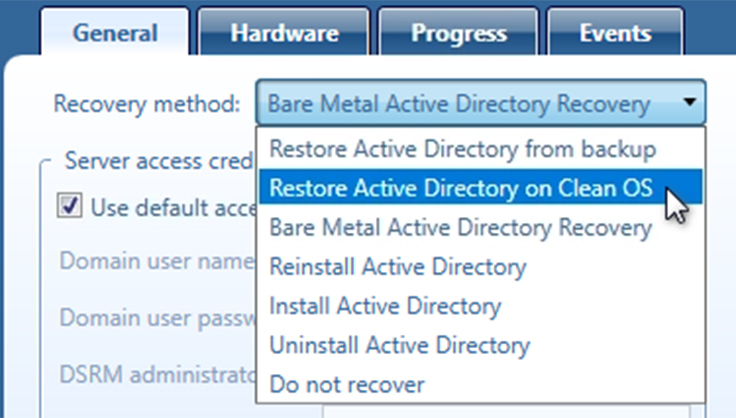 Active directory disaster recovery | Recovery Manager