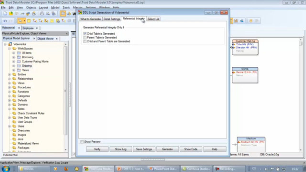 How to generate SQL code in Toad Data Modeler video guide | Quest How to generate SQL code in Toad Data Modeler video guide | Quest
