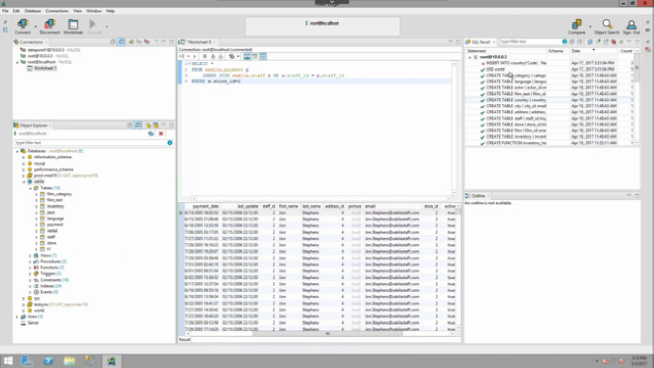 How to use the SQL Recall feature in Toad Edge