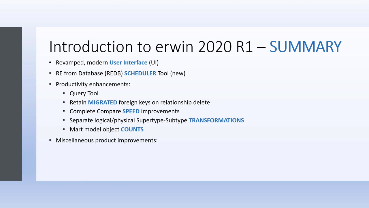 Intro to erwin Data Modeler 2020 R1 - Video