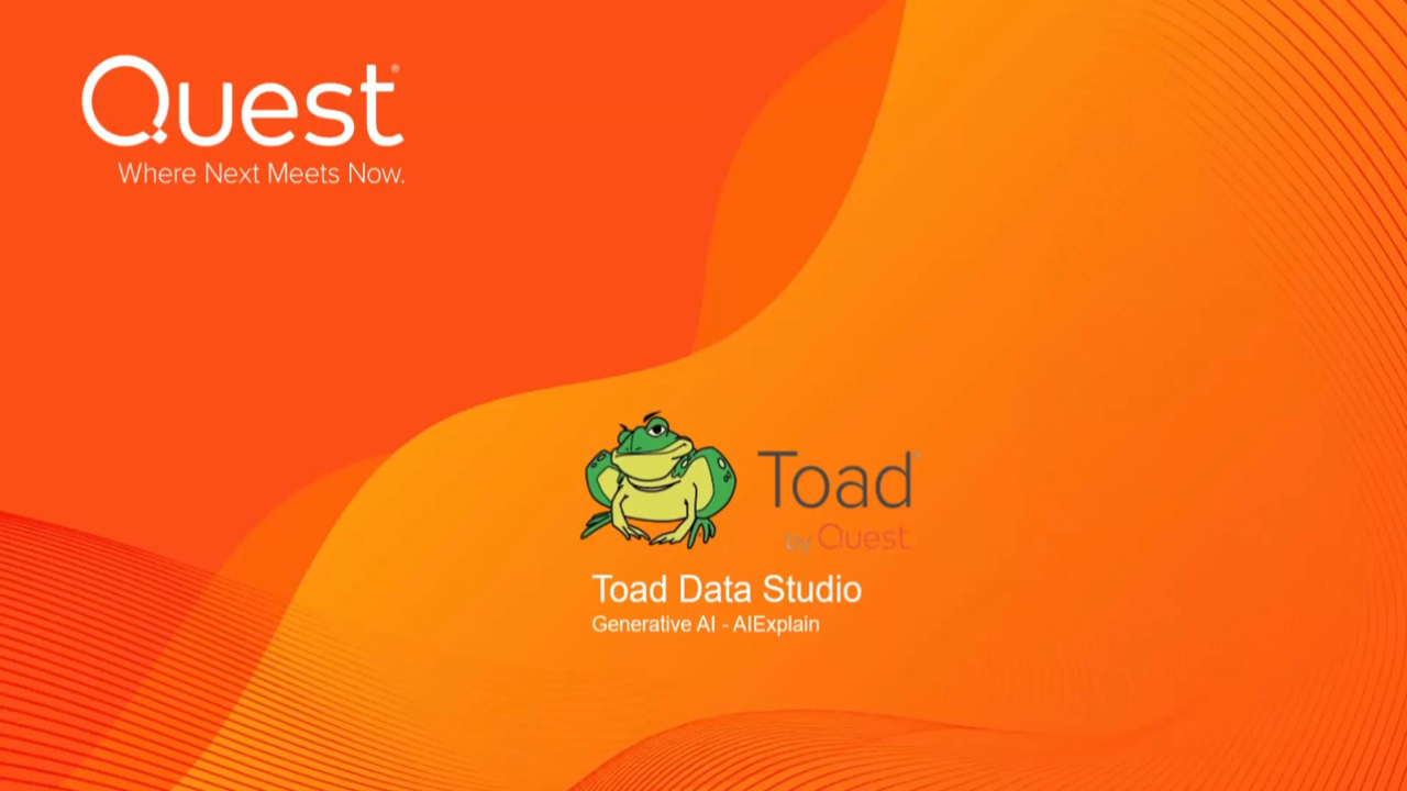Toad Data Studio - AIExplain | Quest
